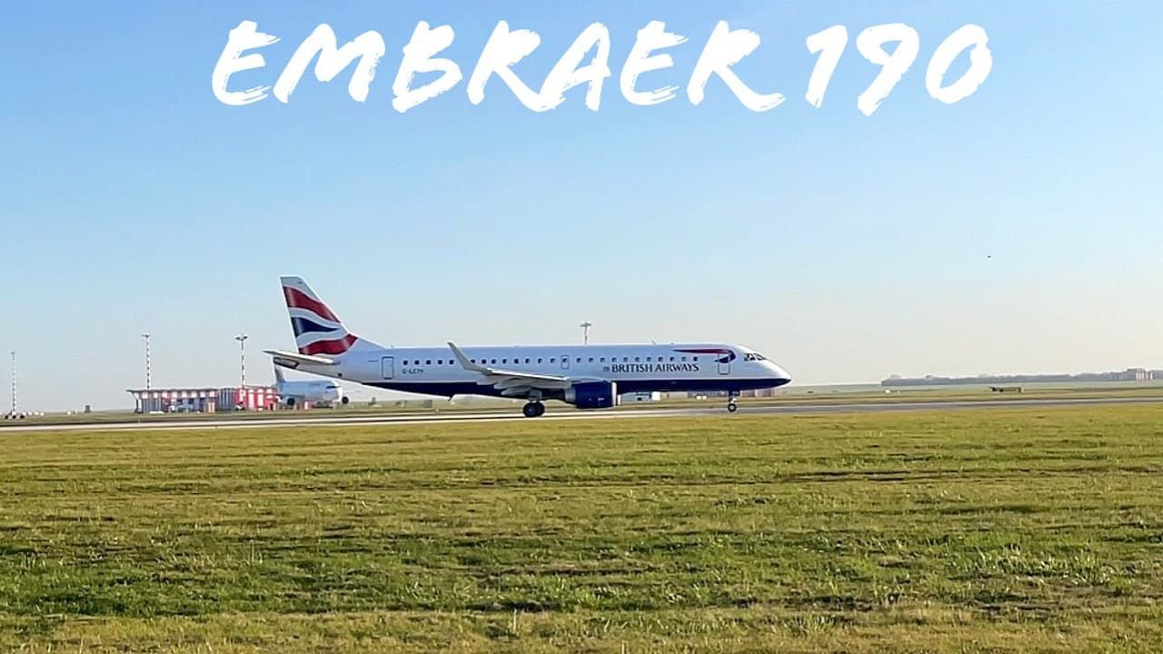Vzlet letadla Embraer 190, který dokáže uletět až 4537km | Stream